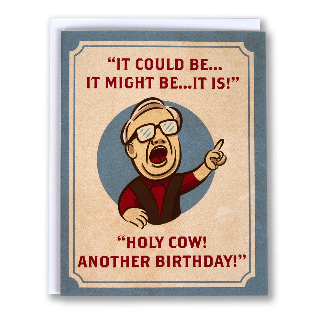 Holy Cow! - Birthday Card - Great Gift for Chicago Locals, Music Themed ...