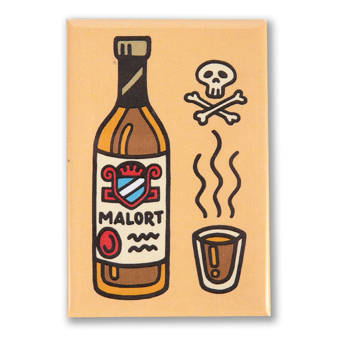 Malört 3" X 2" Magnet- Malort Magnet, Chicago Magnet, Chicago Gift ...