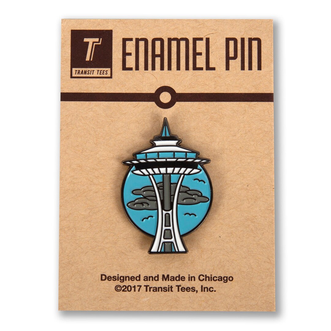 Space Needle Enamel Pin - Seattle Enamel Pin, Seattle Gift, Seattle ...
