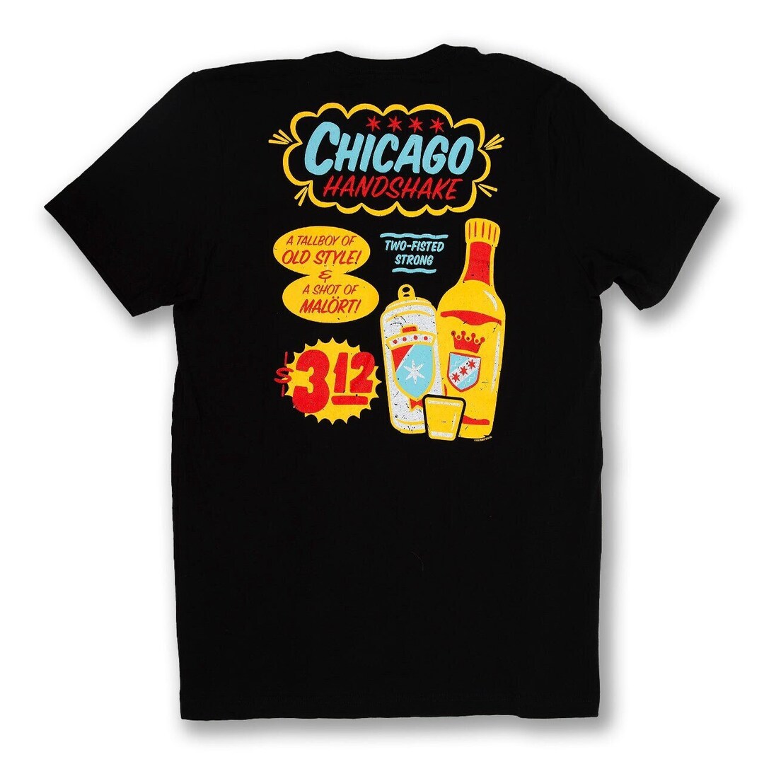 Chicago Handshake Sign Painting Tee - Unisex - Chicago Handshake Tee ...