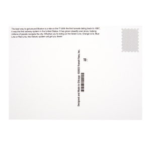 Boston Transit Postcard - Boston Subway Postcard, Boston Postcard ...