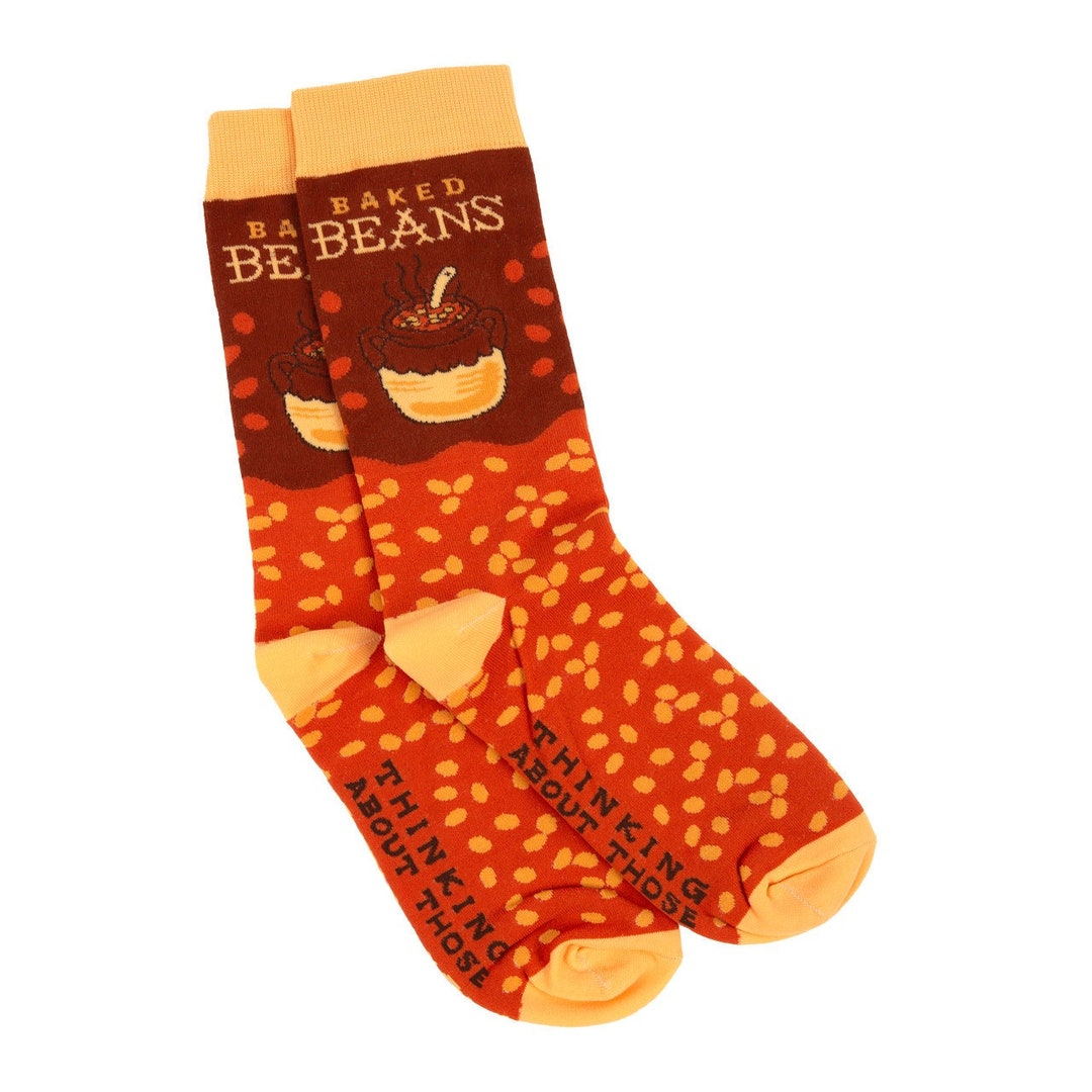 Baked Beans Dress Socks - Bean Socks, Baked Beans Gift, Boston Socks ...