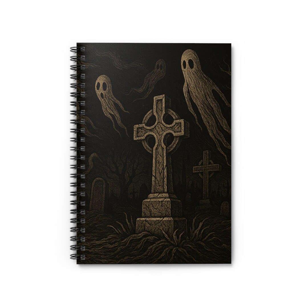 Ghosts Spiral Notebook - Aesthetic Journaling, Notebook for Creatives ...