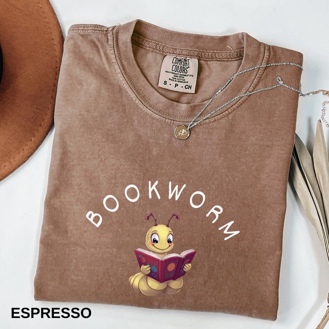 Comfort Colors® Bookworm Shirt, Book Lover T-shirt, Bookish Outfit ...