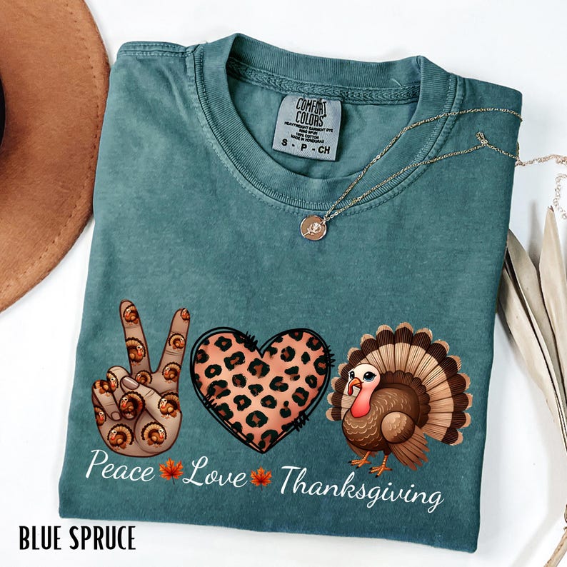 Thanksgiving Turkey Shirt, Peace Heart Shirt, Family Shirt ...