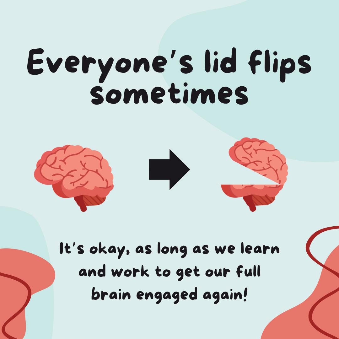 Flipping Your Lid Infographic - Etsy