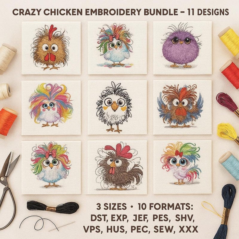 Chicken Applique - Etsy