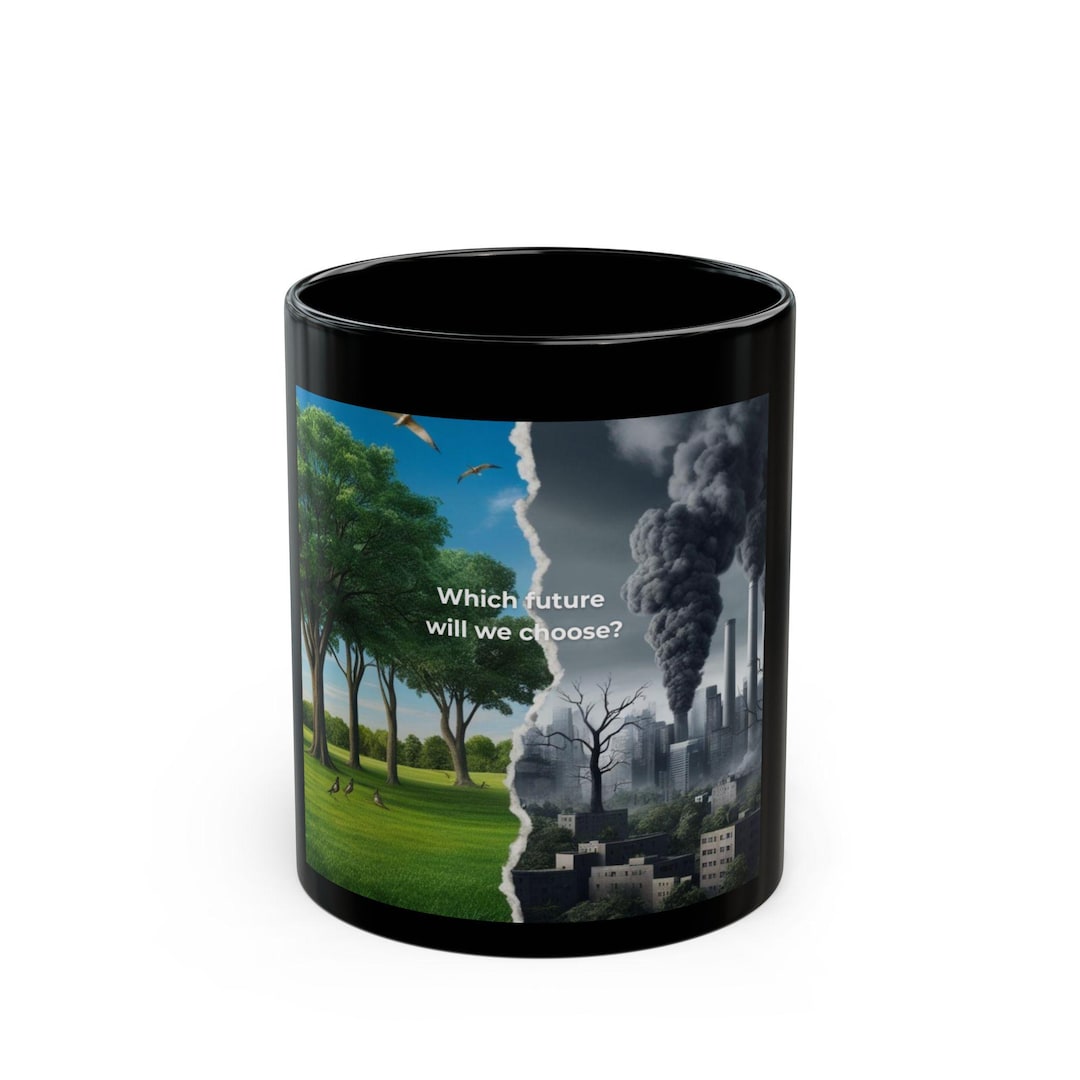 Beautiful Climate Change Art Mug, Climate Change Activist Mug ...