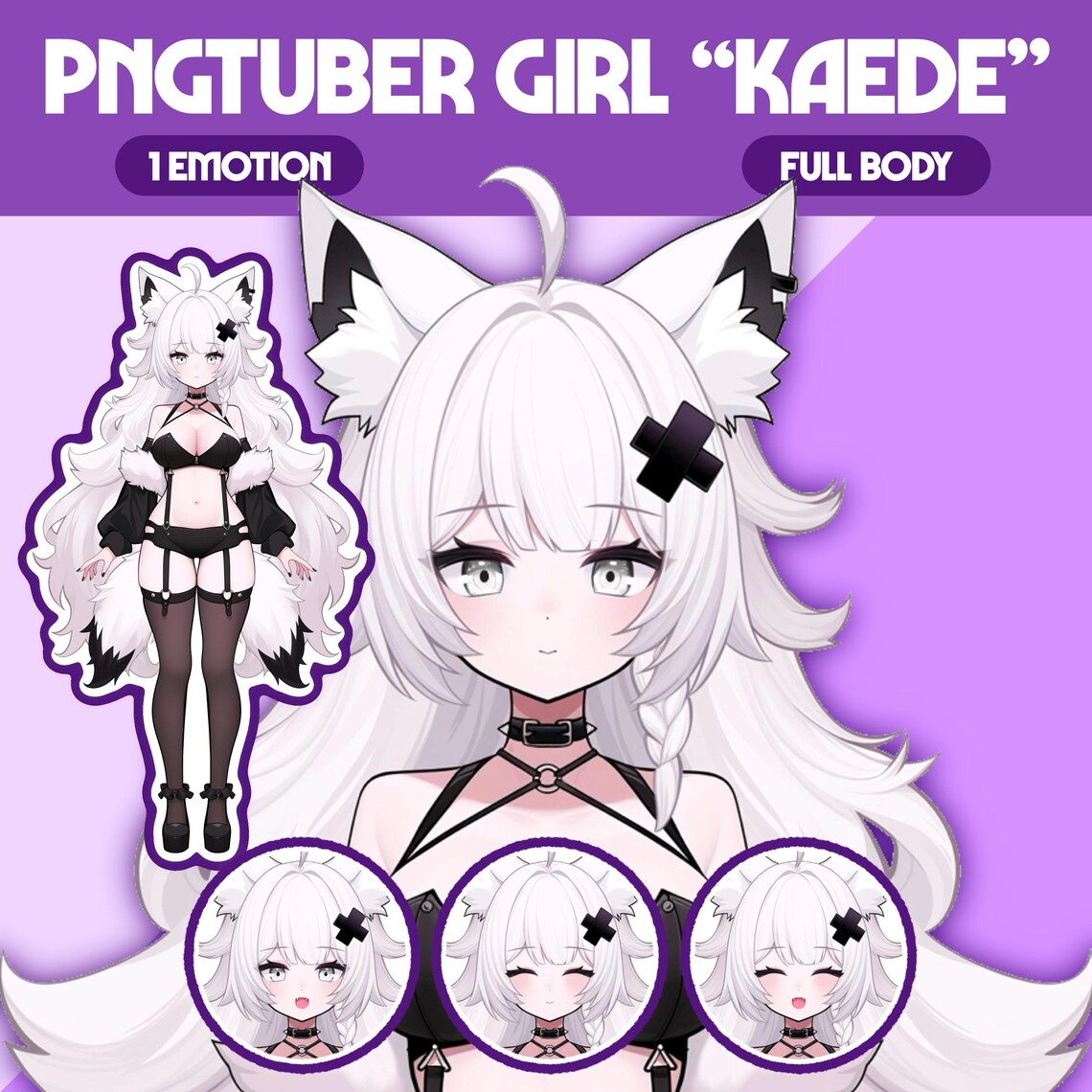 Cute Pngtuber Model | Girl Pngtuber Premade Model | Veadotube Model | Cute PNG Tuber Model ...