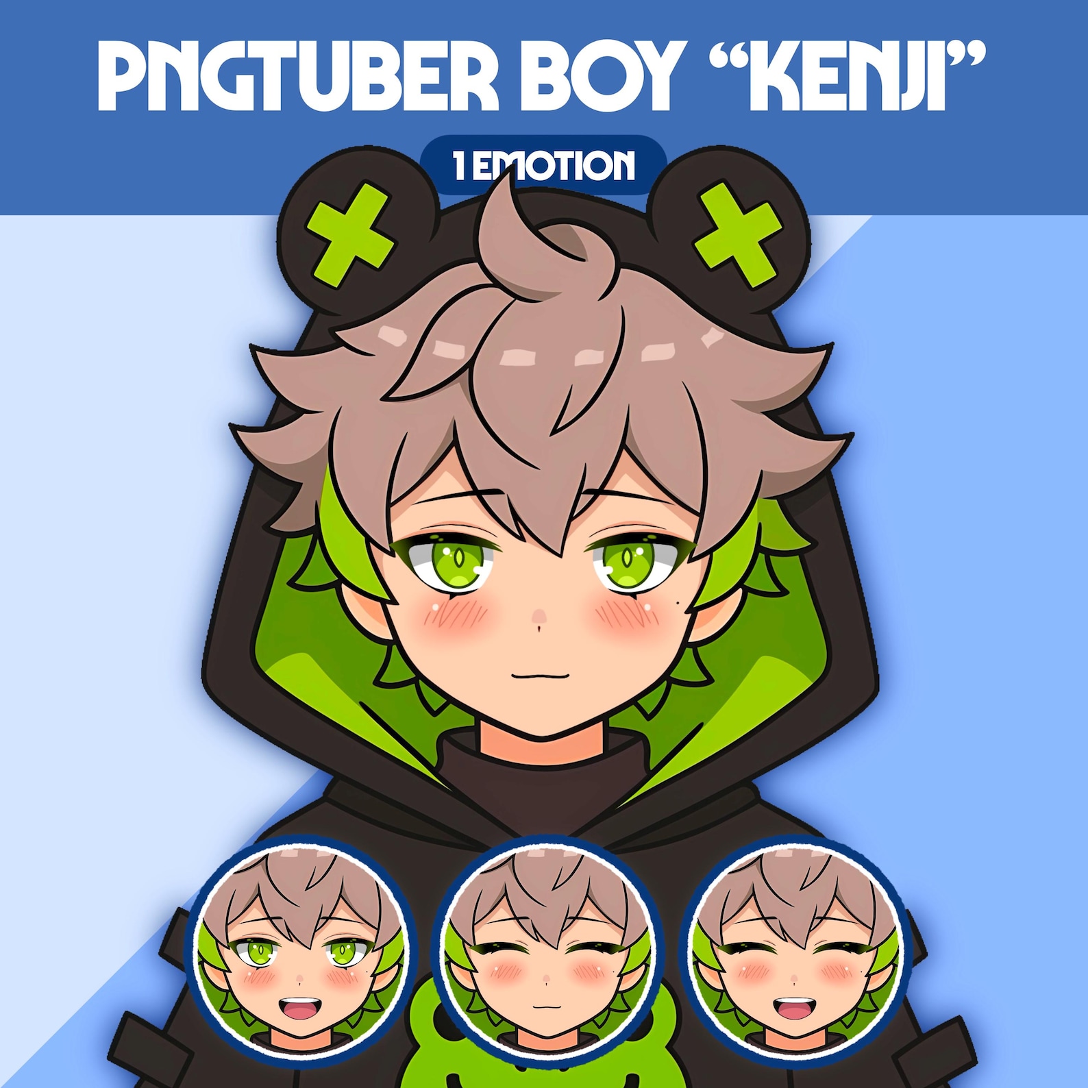 Cute Pngtuber Model | Male Pngtuber Premade Model | Veadotube Model ...