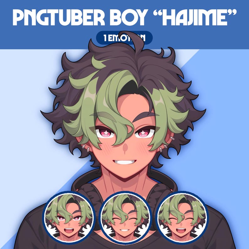 Cute Pngtuber Model | Male Pngtuber Premade Model | Veadotube Model ...