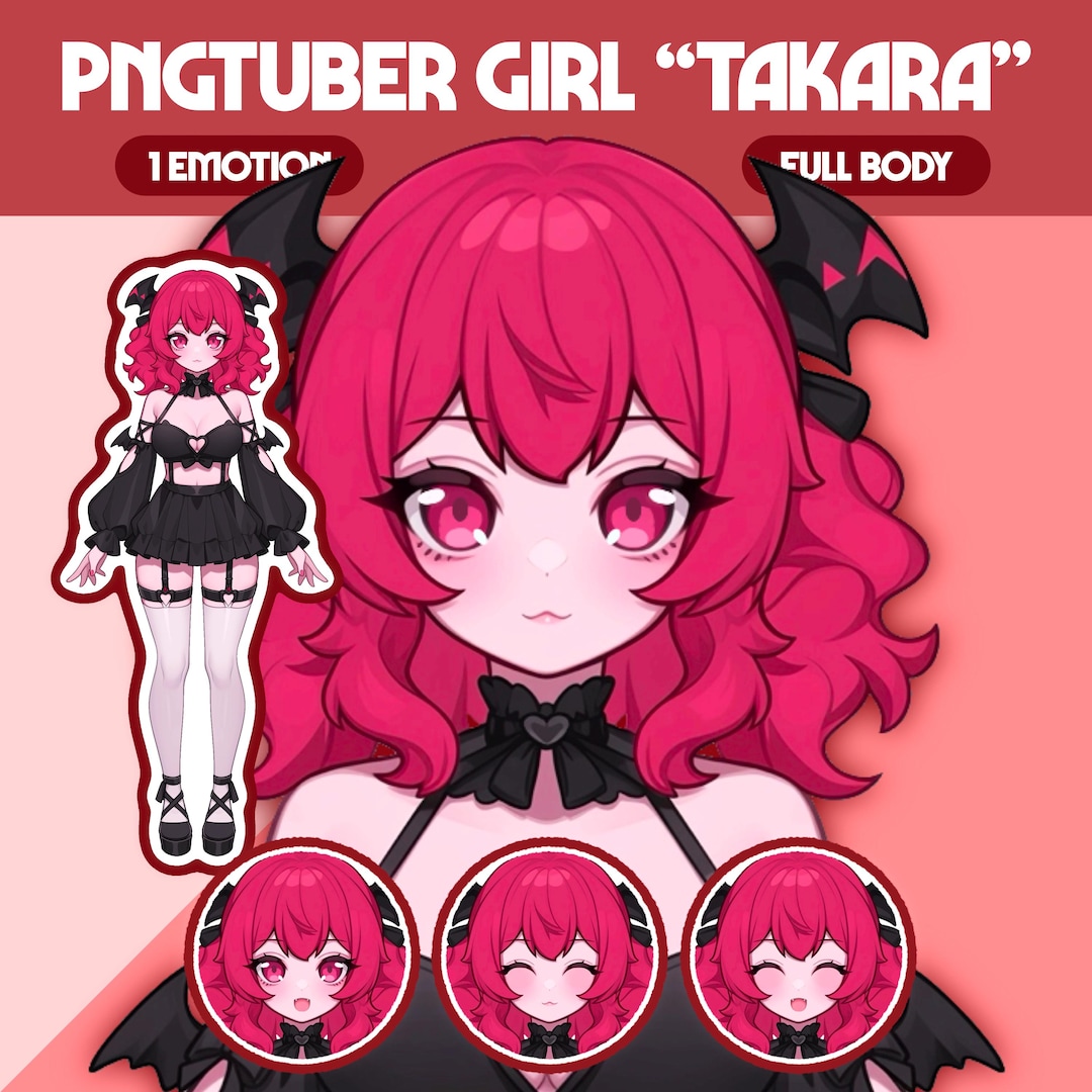 Cute Pngtuber Model | Girl Pngtuber Premade Model | Veadotube Model ...