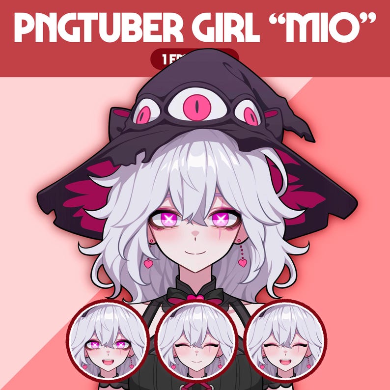 Cute Pngtuber Model | Girl Pngtuber Premade Model | Veadotube Model ...