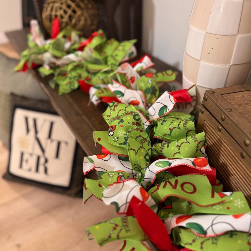 Grinch Garland - Etsy