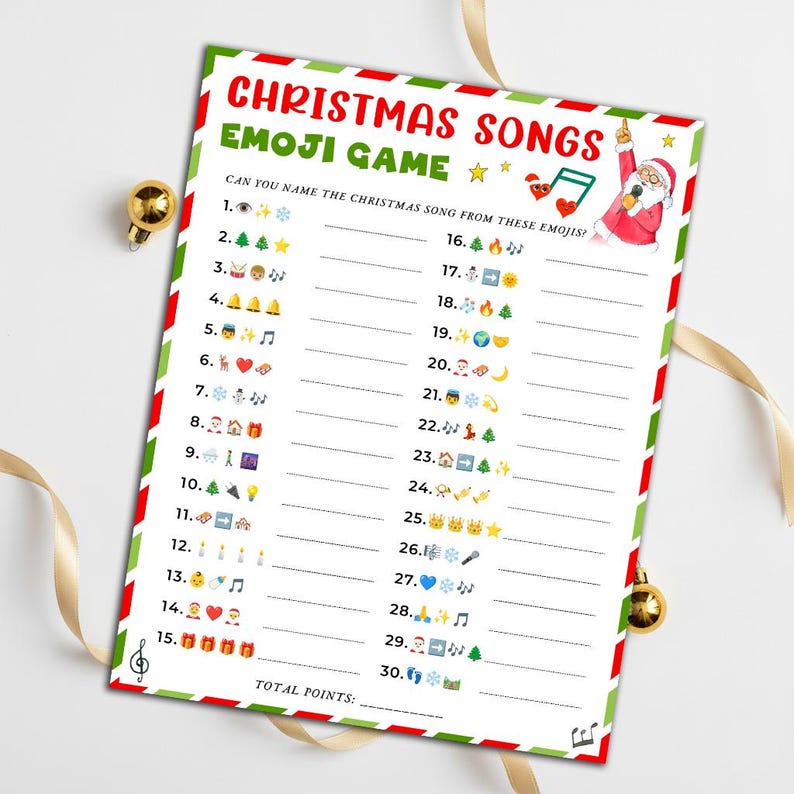 Christmas Song Emoji Game | Christmas Songs Game | Fun Christmas Games ...