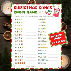 Christmas Song Emoji Game | Christmas Songs Game | Fun Christmas Games ...