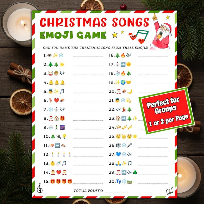 Christmas Song Emoji Game | Christmas Songs Game | Fun Christmas Games ...