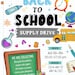 Editable School Supply Drive Flyer: Back to School Invitation (5x7 ...