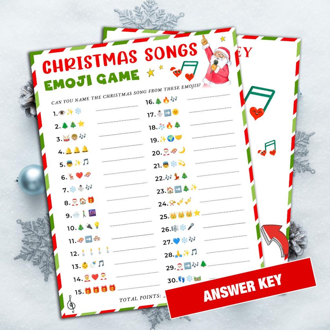 Christmas Song Emoji Game | Christmas Songs Game | Fun Christmas Games ...