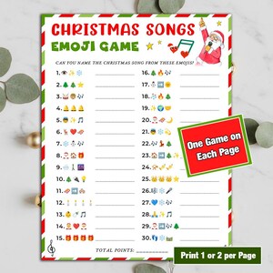 Christmas Song Emoji Game | Christmas Songs Game | Fun Christmas Games ...