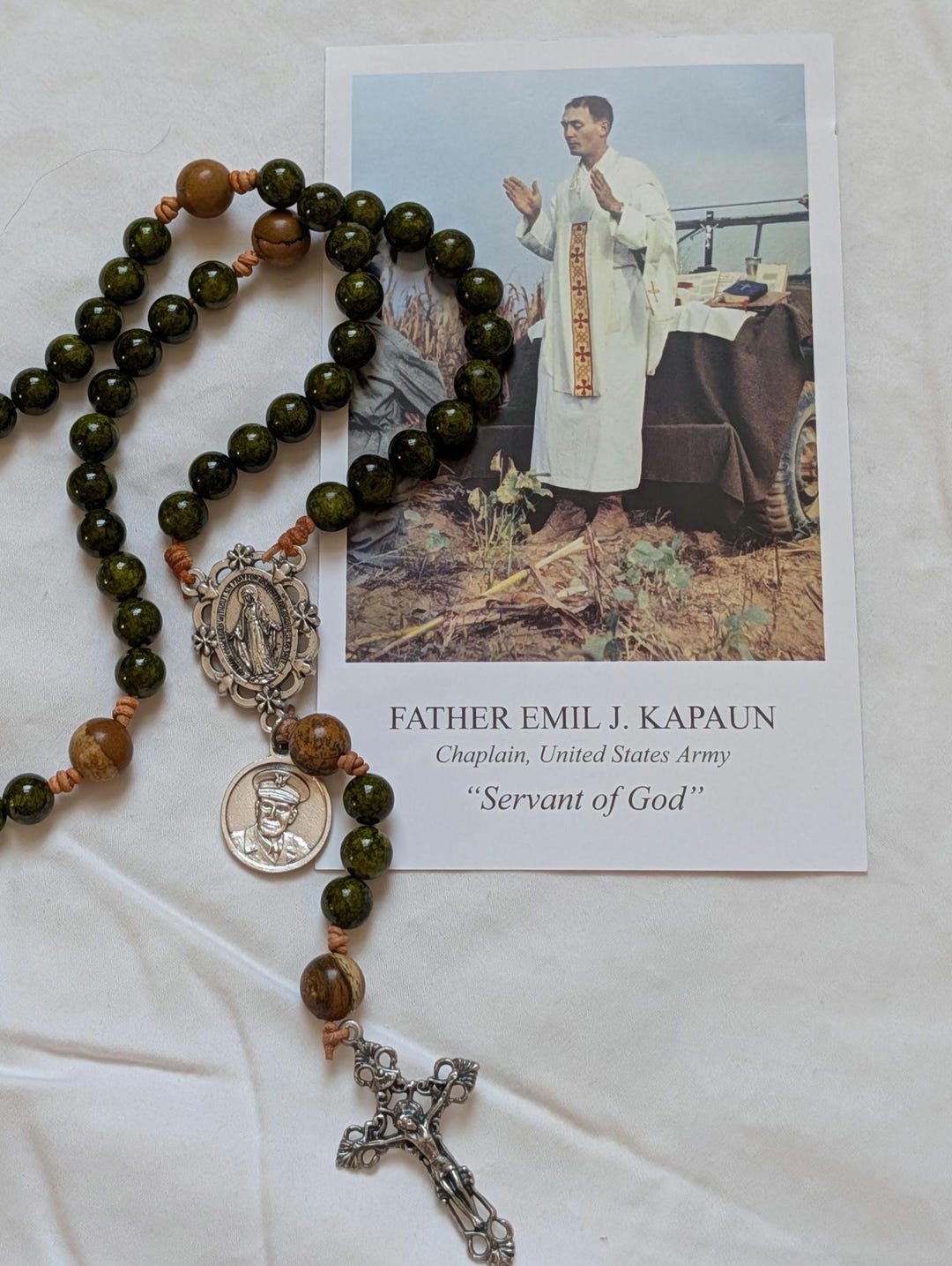 Venerable Father Emil Kapaun Rosary | Army Chaplain Rosary - Etsy
