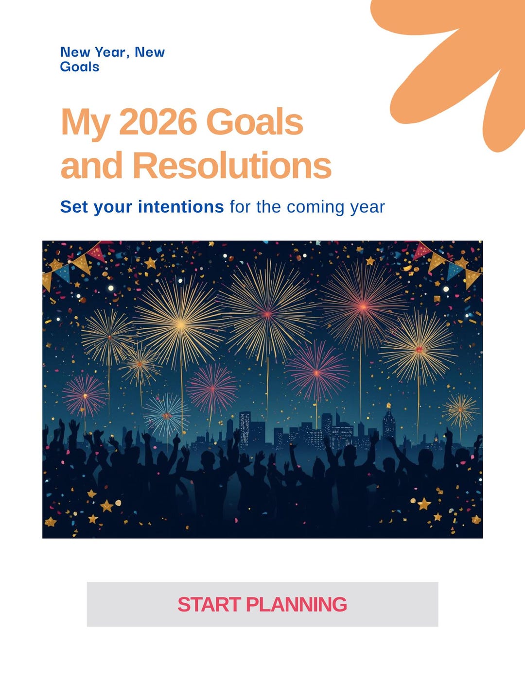2026 Goals & Resolutions Printable Bundle | New Year Goal Planner ...