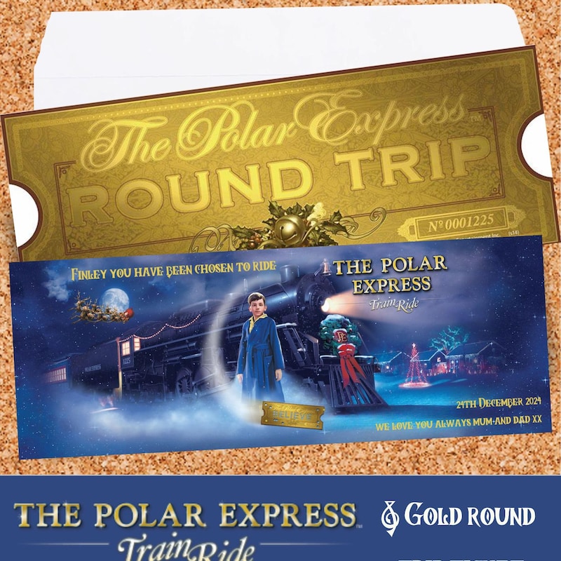 Polar Express Golden Ticket - Etsy UK