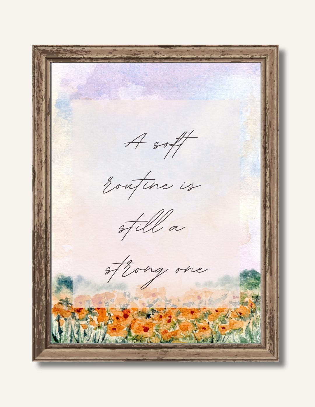 Cottage Core Self Affirmation Wall Art | Cottage Core Wall Art| A Soft ...