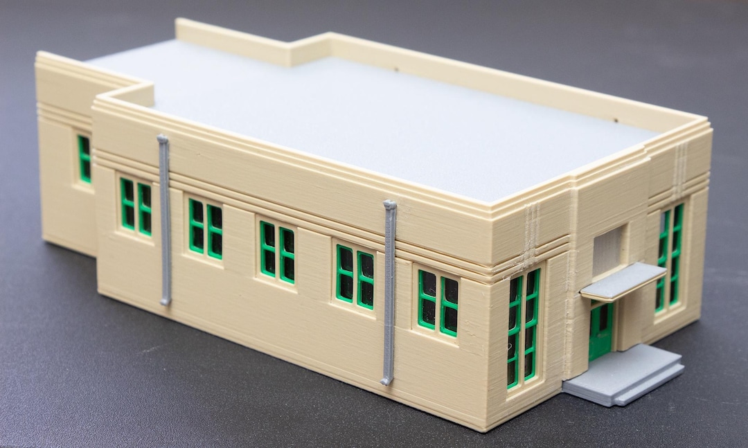 3D Multicolor Printed N Scale Model Municipal Building - Etsy