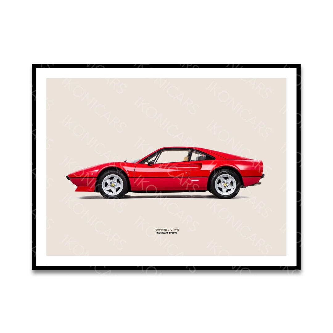 Ferrari 288 GTO – Ferrari Posters – Gifts for Car Lovers – Printable ...