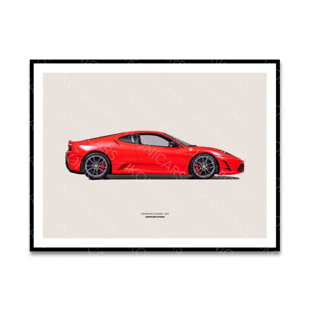 Ferrari 430 Scuderia Poster – Gifts for Car Lovers – Printable Car ...