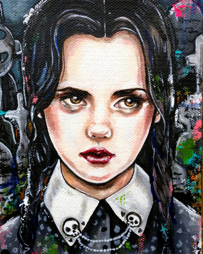 Wednesday Addams 8x10 Archival Satin Paper Print Addams - Etsy UK