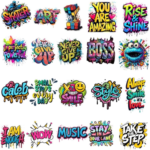 Collage Graffiti Art - Etsy UK