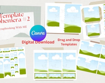 Fully Customizable Canva Templates #2, Drag and Drop, Tags, Pockets ...