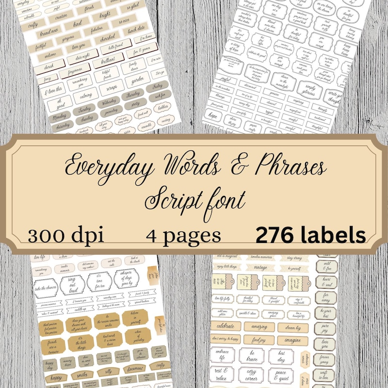 Word Wall Stickers - Etsy