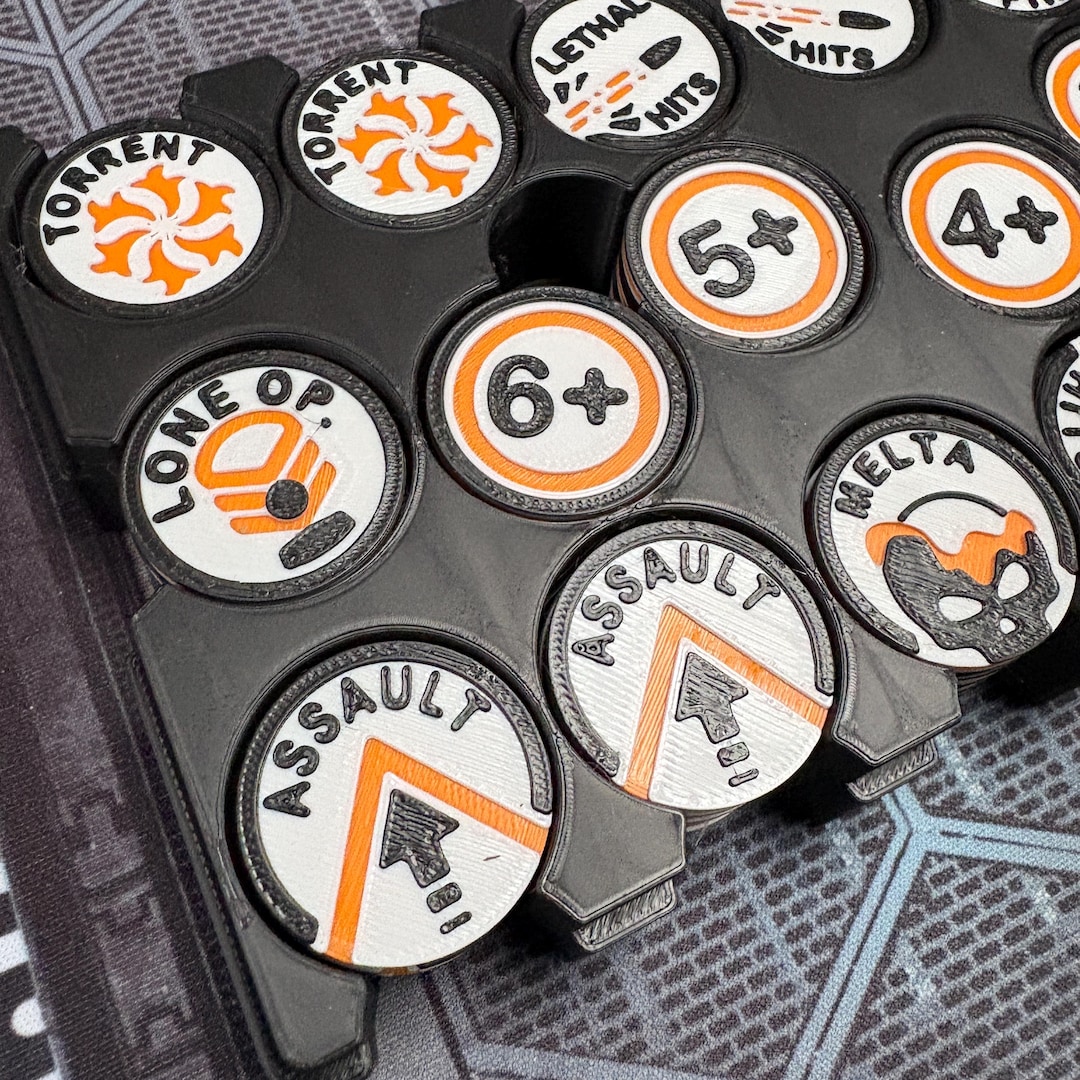 Buff Reminder and Marker Tokens Compatible With Warhammer 40K ...