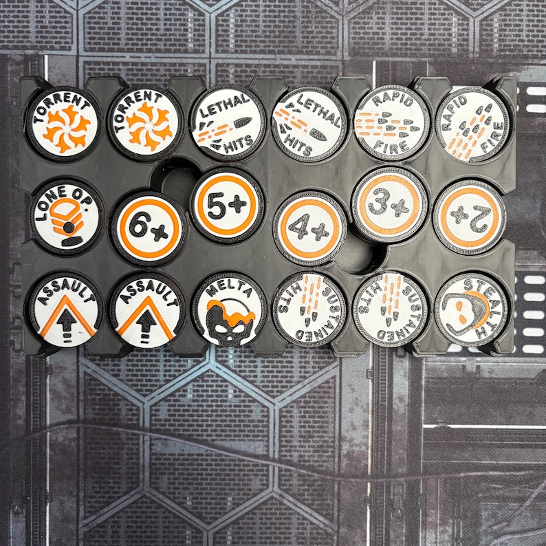 Buff Reminder and Marker Tokens Compatible With Warhammer 40K ...