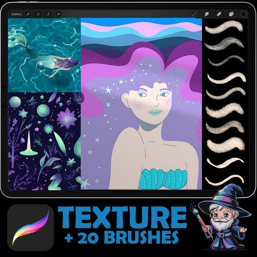 Procreate Texture Brushes, Procreate Stamp, Procreate Brushes, Grunge ...