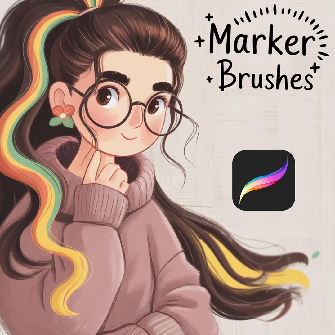 Realistic Procreate Markers Brushes, Alcohol Markers, Procreate Brushes ...