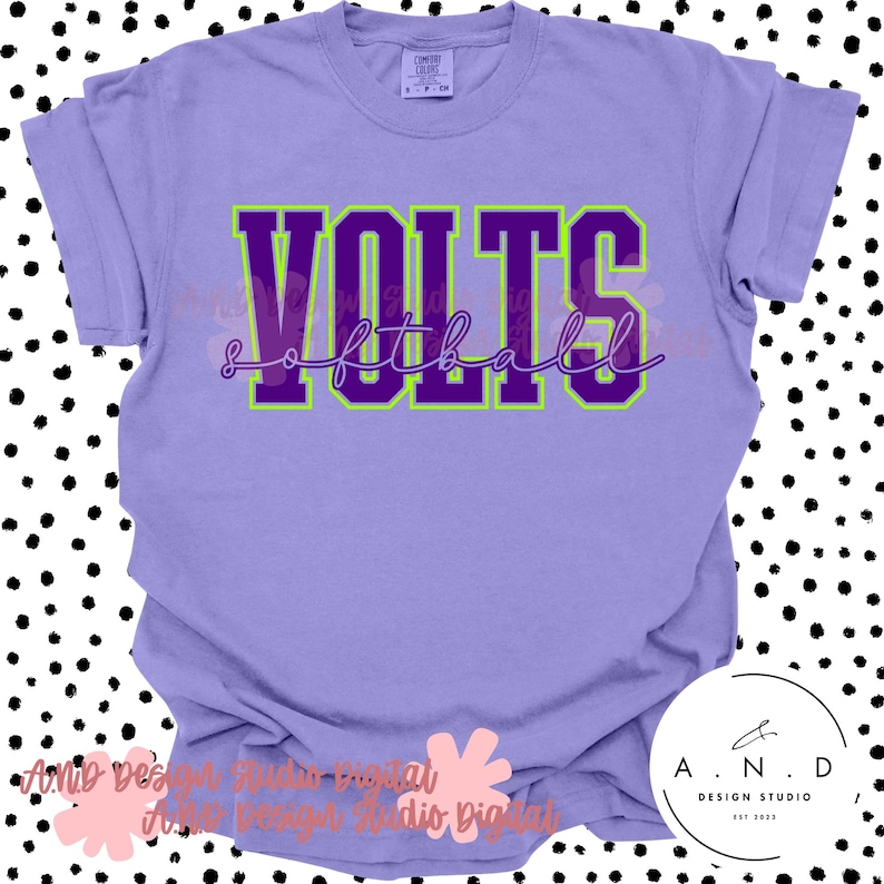 VOLTS SOFTBALL- PNG - Etsy