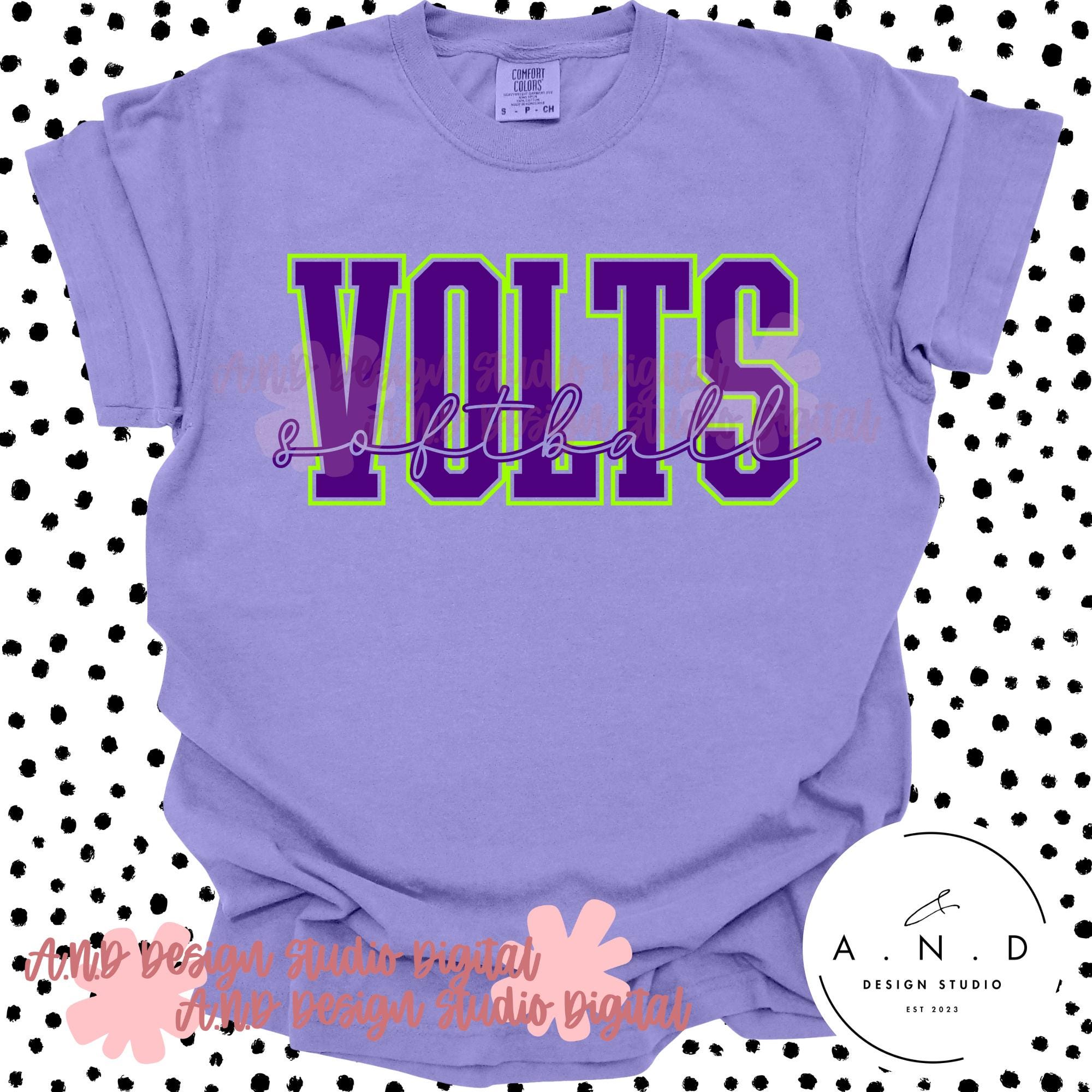 VOLTS SOFTBALL- PNG - Etsy