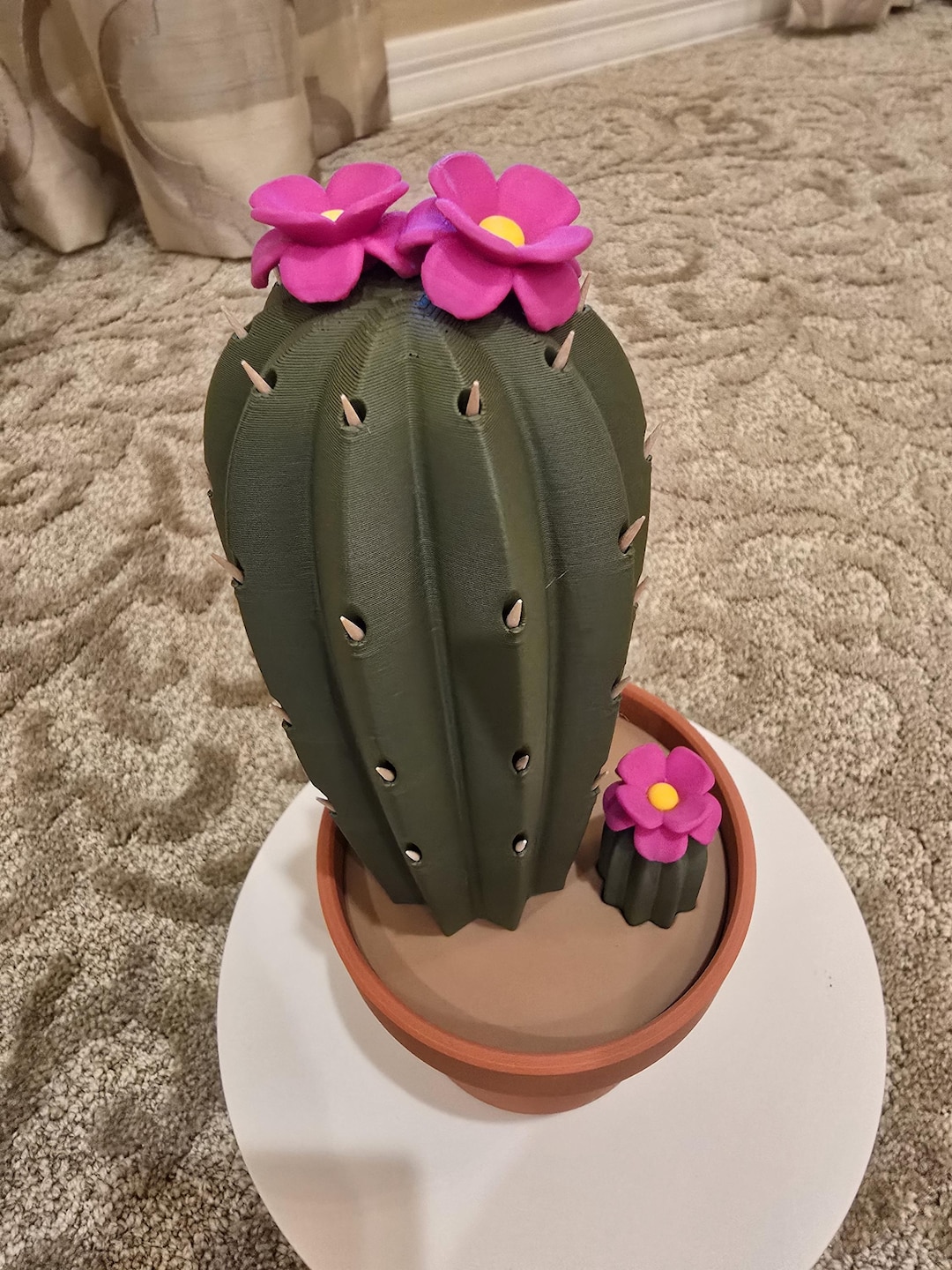 Cactus Toothpick Dispenser With Magnetic Flower Blossoms - Etsy