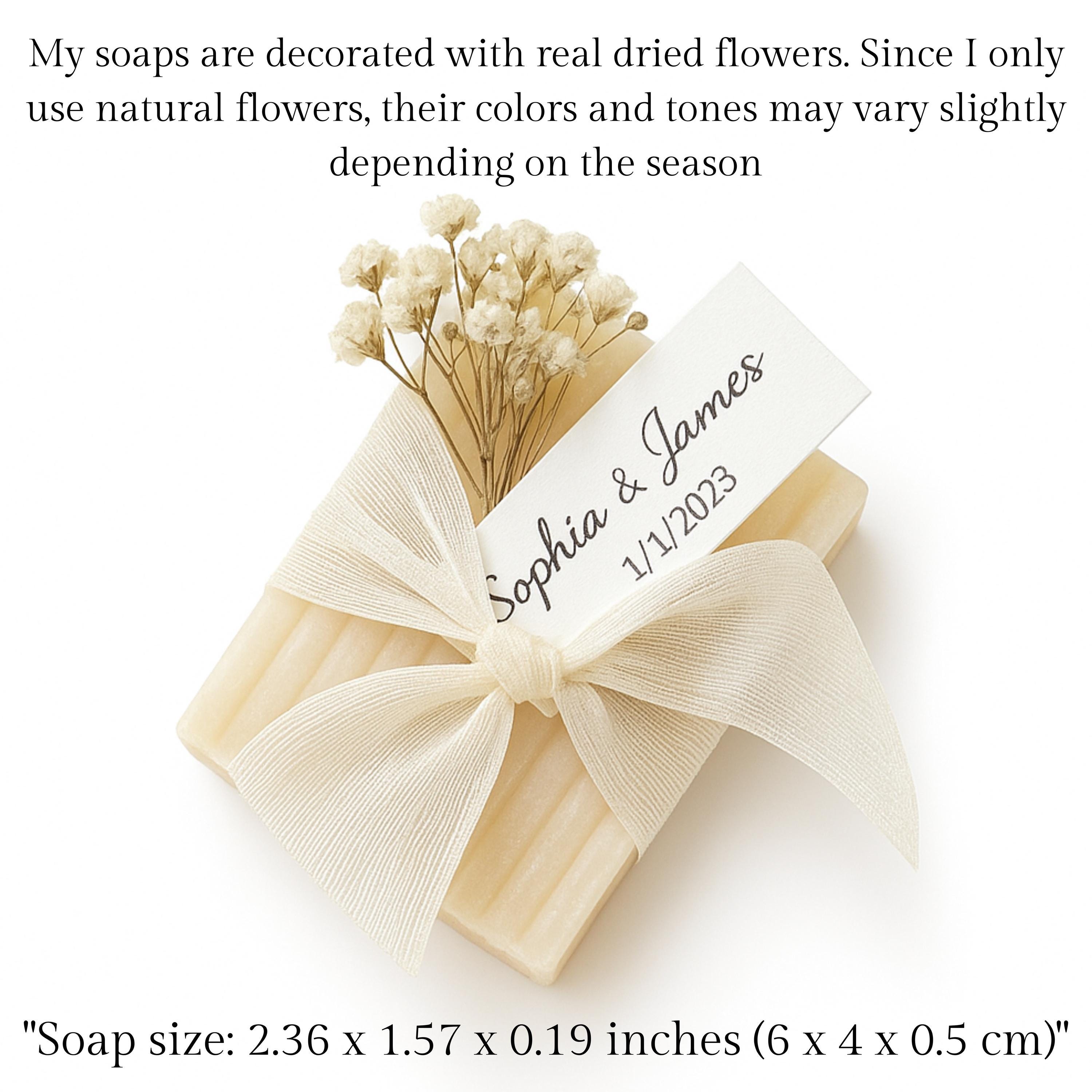 50 Personalized Handmade Mini Guest Soaps Perfect for Weddings – Bridal ...