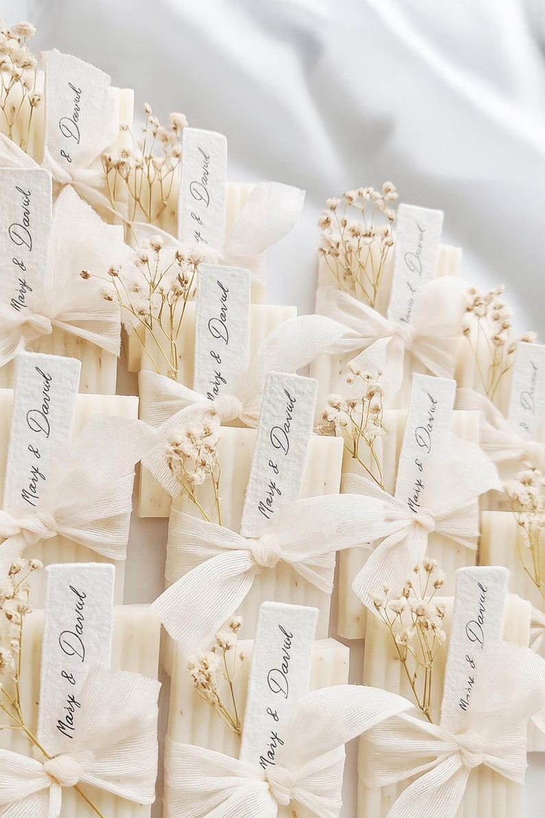 50 Personalized Handmade Mini Guest Soaps Perfect for Weddings – Bridal ...