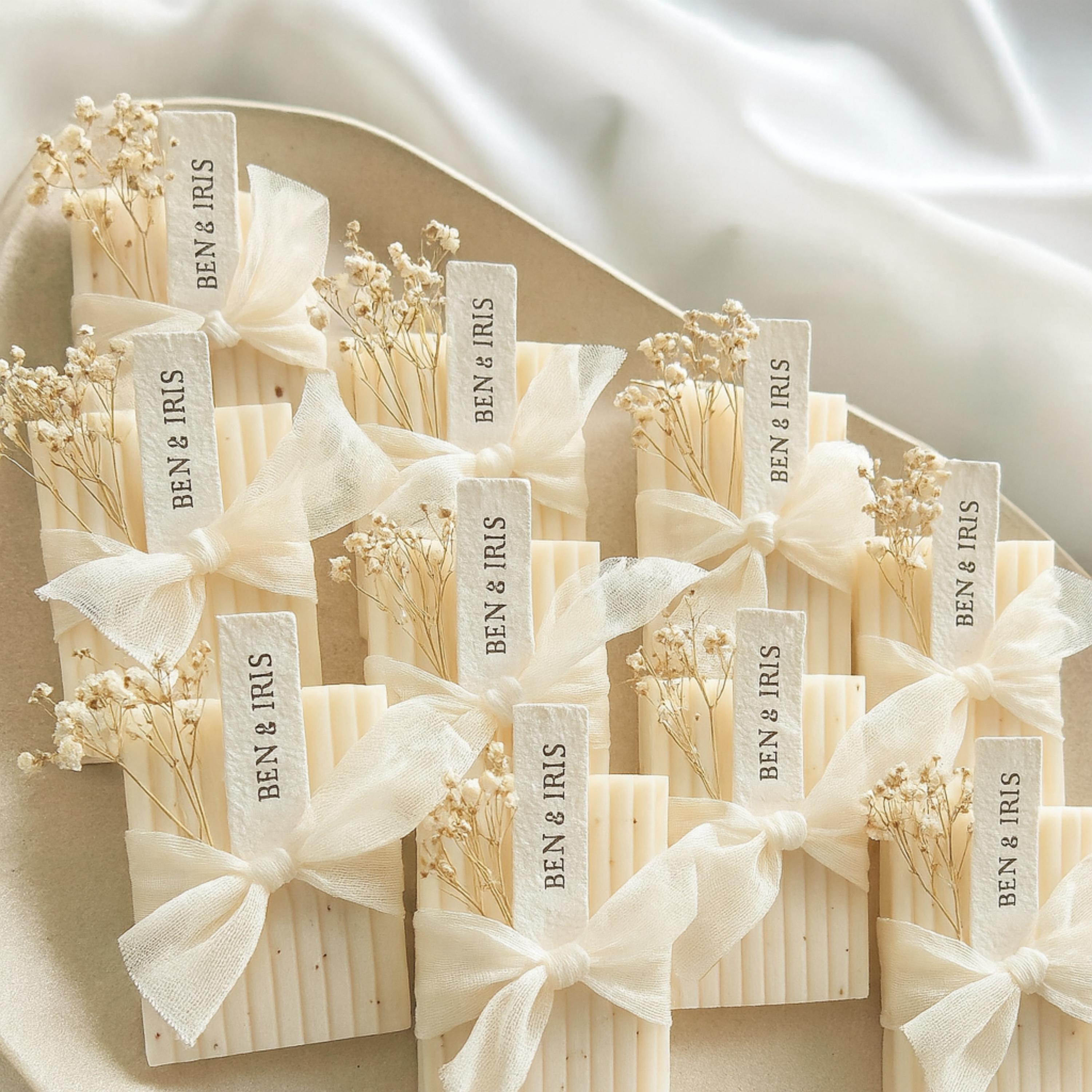 50 Personalized Handmade Mini Guest Soaps Perfect for Weddings – Bridal ...