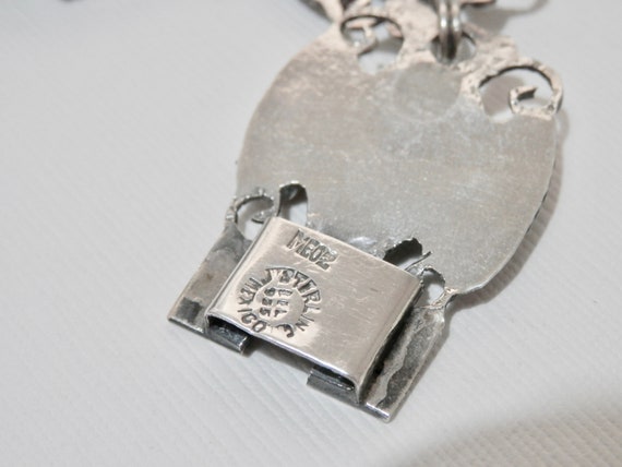 Mexican Bracelet, Matl Style, Sterling Silver, Amethy… - Gem