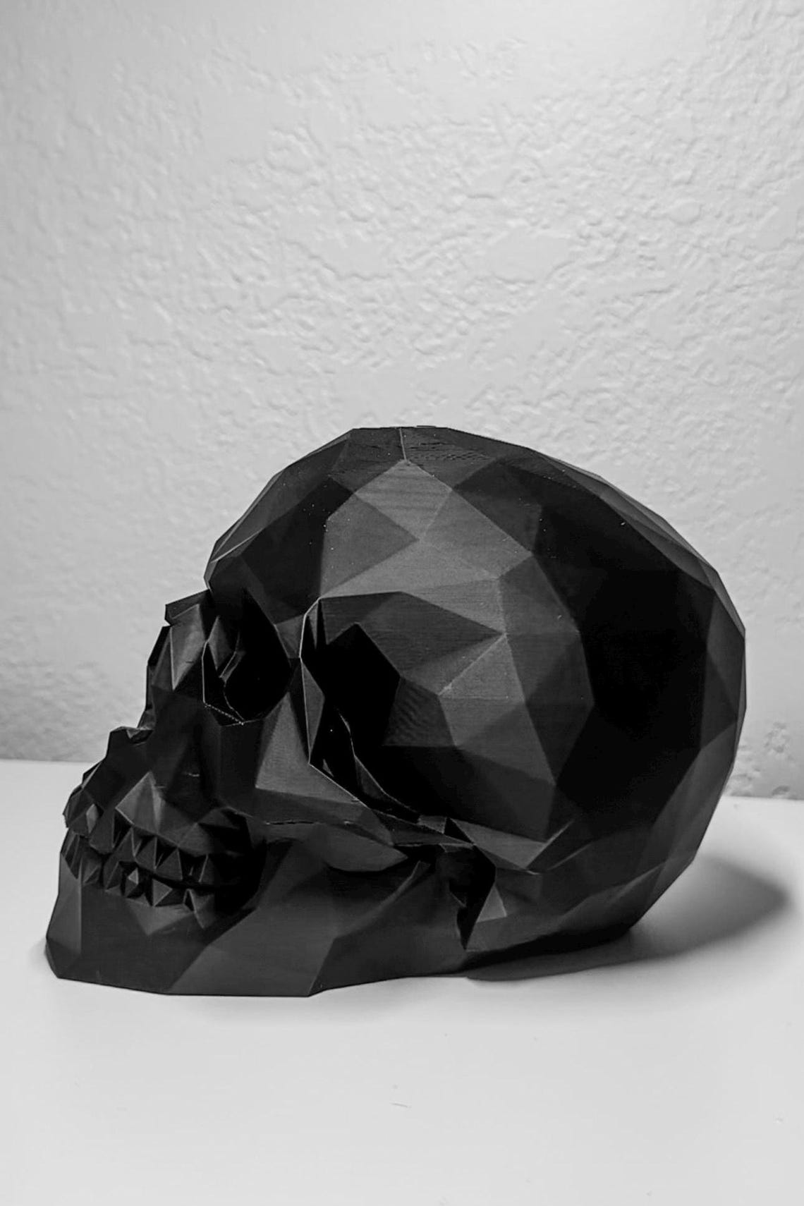 SKULL Modern / Low Poly - Etsy