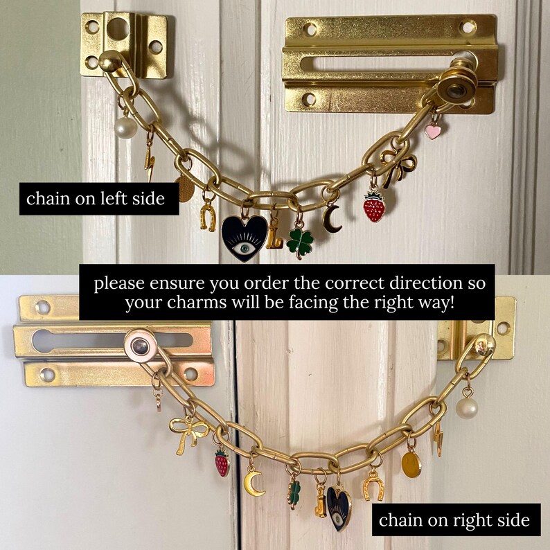 Charm Bracelet Door Lock With 11 Unique Charms | Personalized With Your ...