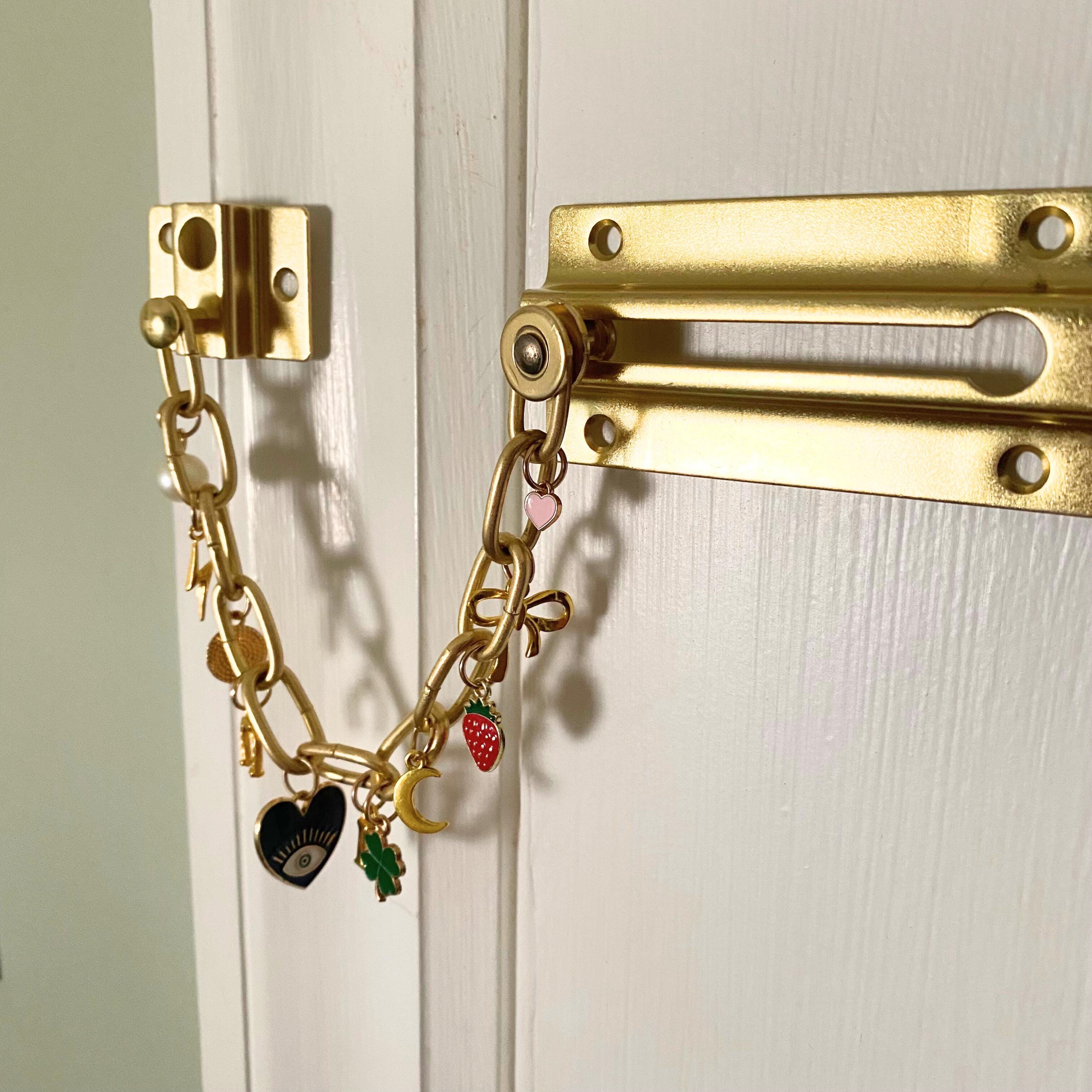 Charm Bracelet Door Lock With 11 Unique Charms | Personalized With Your ...