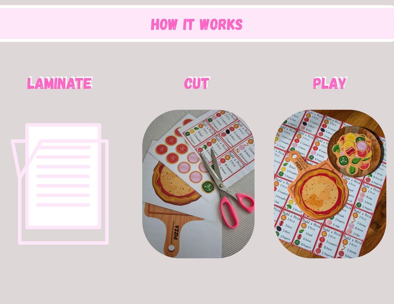 Build A Pizza Printable Quiet Book Preschool Printable Busy Book ...